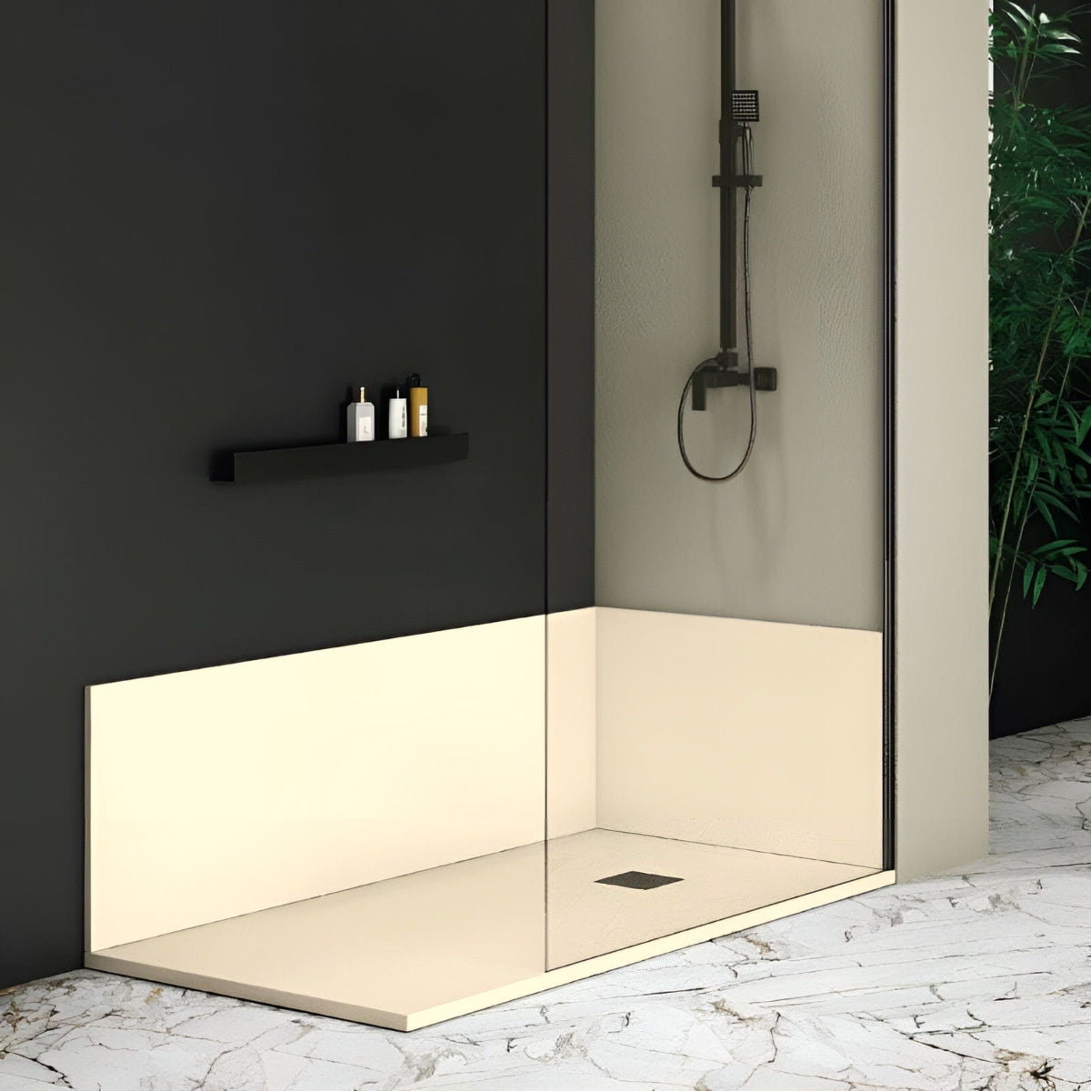 Panneau d’habillage mural pour douche NEXO crème – Le Monde du Bain